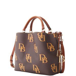 Dooney & Bourke | Bags | Dooney Bourke Monogram Small Brenna Brown ...